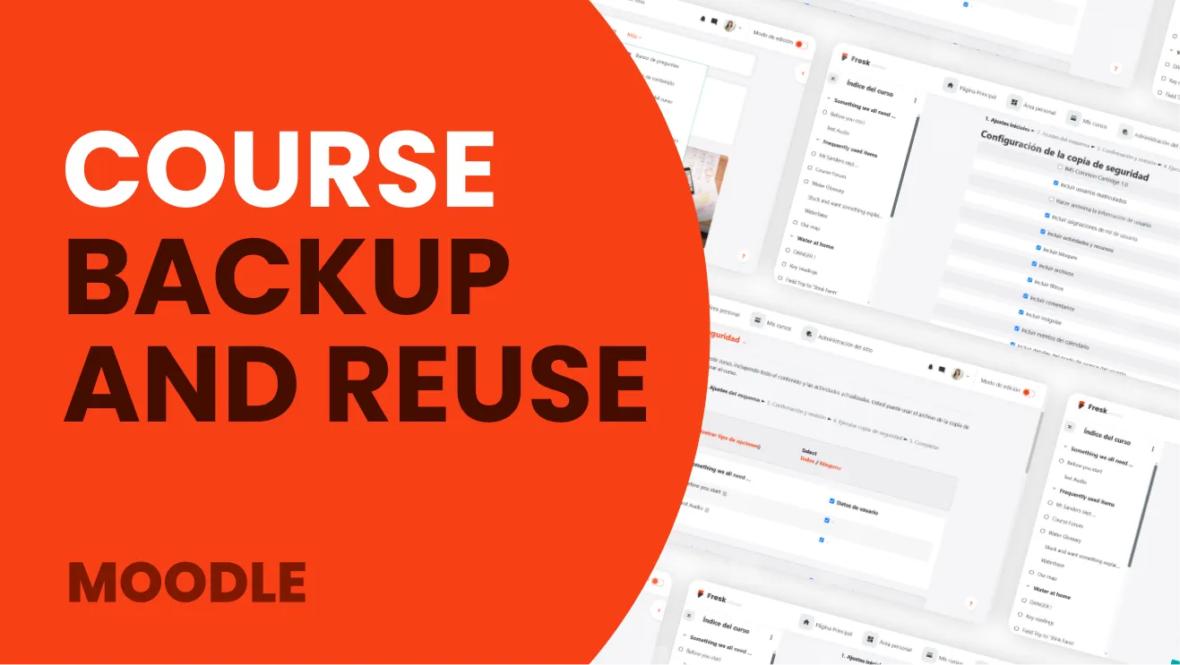 Moodle course backup and reuse management - E-learning solutions - 3ipunt